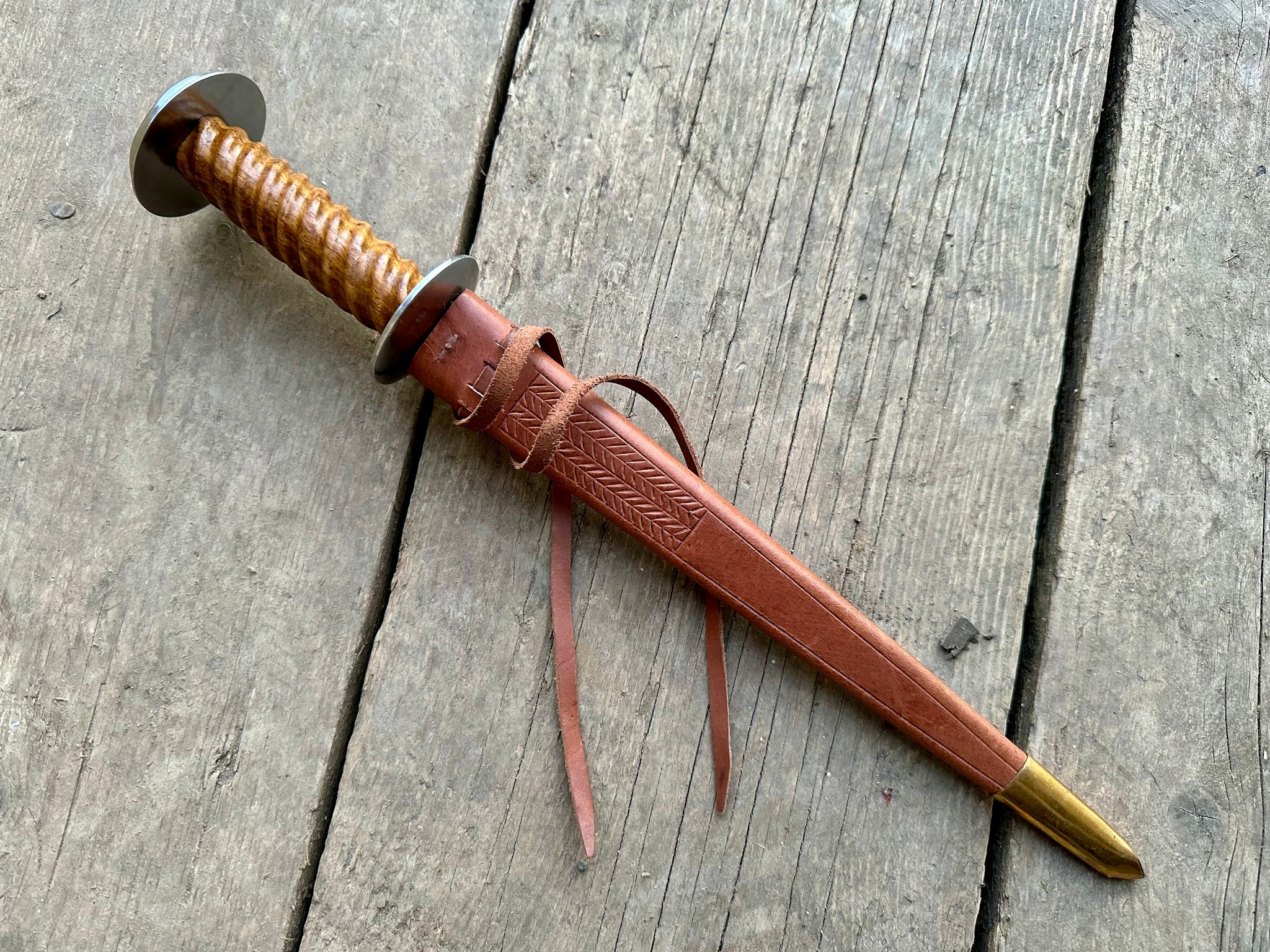 14thC Medieval English Knights Rondel Dagger – Tod Cutler