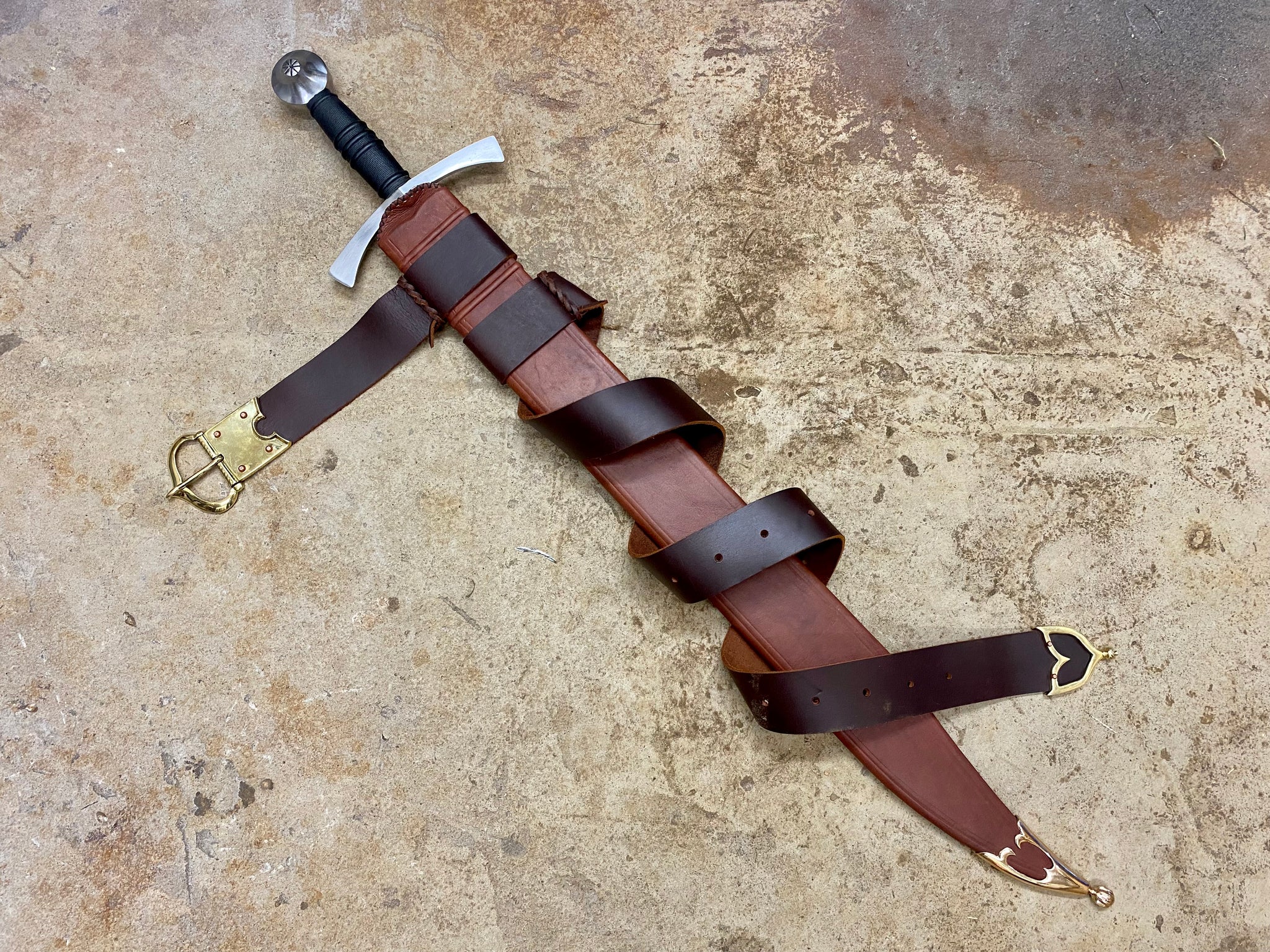 Clip Point Falchion Medieval Reproduction Sword - 14th Century – Tod Cutler