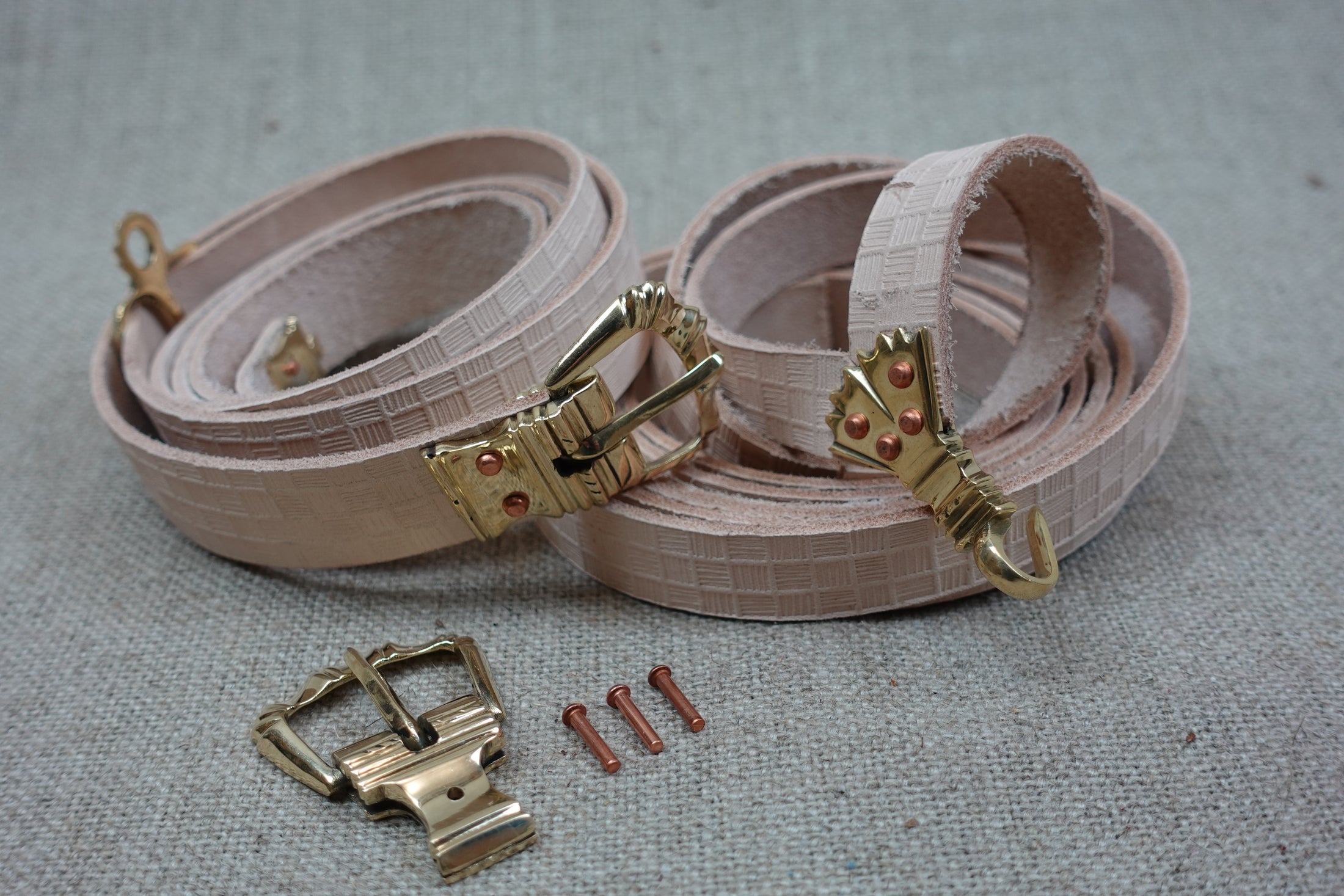 Longsword Belt Set 1 Brass Mounted TC52 – Tod Cutler
